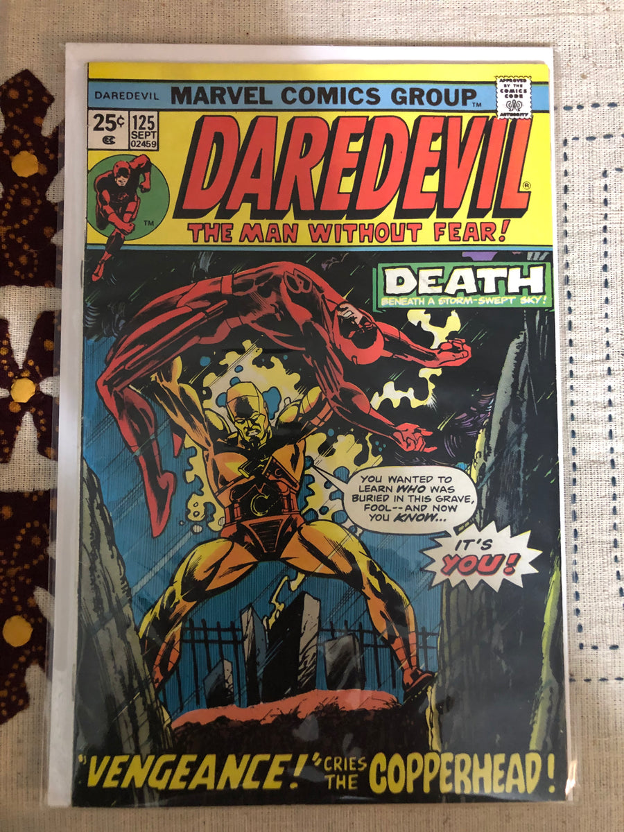 Vintage Comics - Marvel’s Daredevil Number 125 September 1975 Bagged A ...